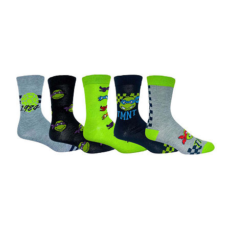 Click here for Mens 5 Pair Teenage Mutant Ninja Turtles Crew Sock... prices