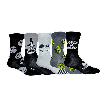 Click here for Mens 5 Pair Nightmare Before Christmas Crew Socks... prices