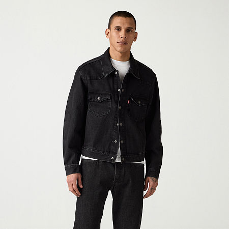 Click here for Levis Mens Denim Trucker Jacket  Medium  Black prices