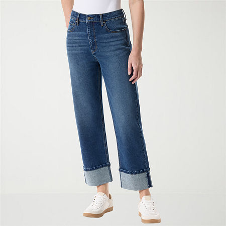 Click here for Gloria Vanderbilt No Womens Mid Rise Wide Leg Jean... prices