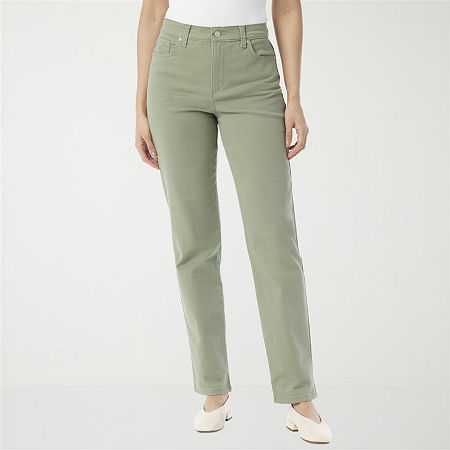 Click here for Gloria Vanderbilt No Womens High Rise Straight Leg... prices