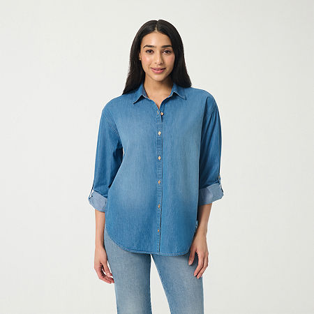 Click here for Gloria Vanderbilt Womens Long Sleeve Regular Fit B... prices