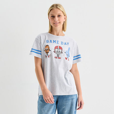 Click here for New World Game Day Boyfriend Tee Womens Juniors Cr... prices