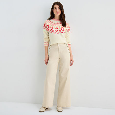 Click here for St. Johns Bay Womens Tall High Rise Wide Leg Jean... prices