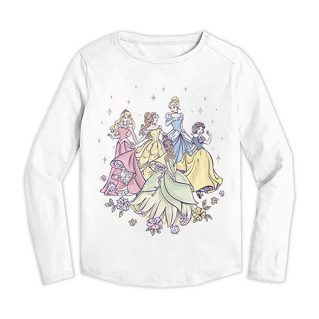 Click here for Disney Toddler Girls Crew Neck Long Sleeve Regular... prices