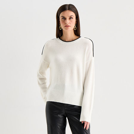 Click here for Worthington Womens Crew Neck Long Sleeve Pullover... prices
