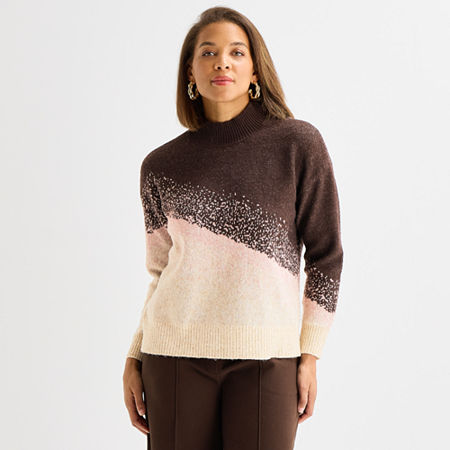 Click here for Liz Claiborne Womens Mock Neck Long Sleeve Pullove... prices