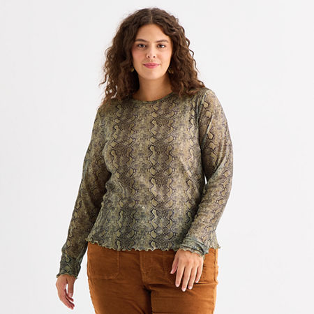 Click here for a.n.a Womens Plus Crew Neck Long Sleeve T-Shirt  2... prices