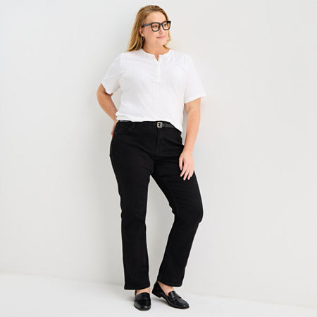 Click here for Liz Claiborne Sara Womens Skinny Fit Plus Jean  28... prices