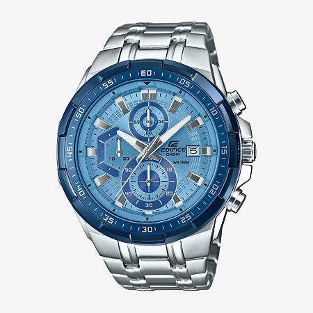 Click here for Casio Ediface Mens Silver Tone Stainless Steel Bra... prices