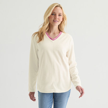 Click here for St. Johns Bay Womens V Neck Polar Fleece Long Slee... prices