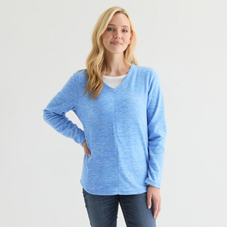 Click here for St. Johns Bay Womens V Neck Polar Fleece Long Slee... prices
