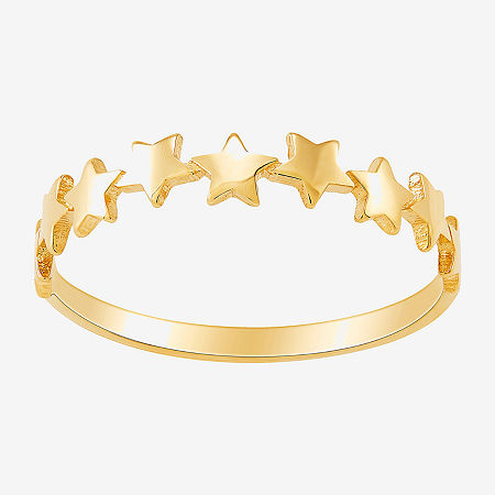 Click here for Gold Addiction Womens 3.5MM 10K Gold Star Band  7... prices