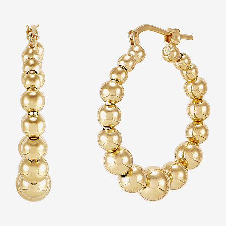 Click here for Silver Addiction Womens 14K Gold Over Silver Hoop... prices