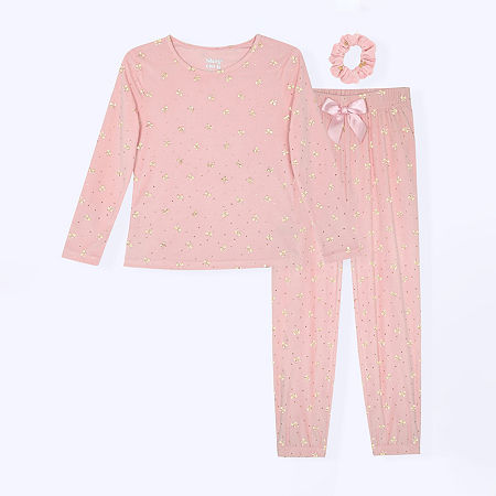 Click here for Sleep On It Little & Big Kid Girls Velour Crew Nec... prices