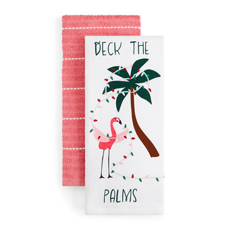 Click here for North Pole Trading Co. Flamingo 2-pc. Kitchen Towe... prices