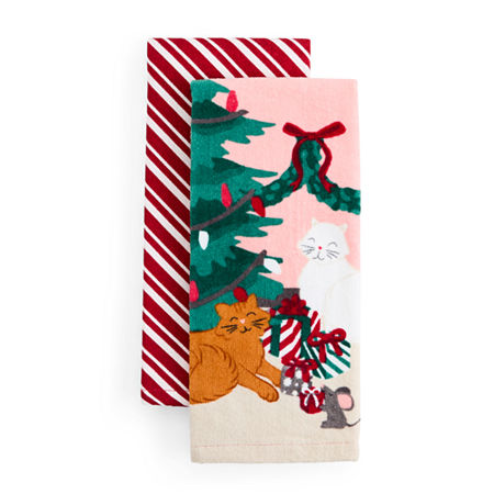Click here for North Pole Trading Co. Christmas Cat 2-pc. Kitchen... prices