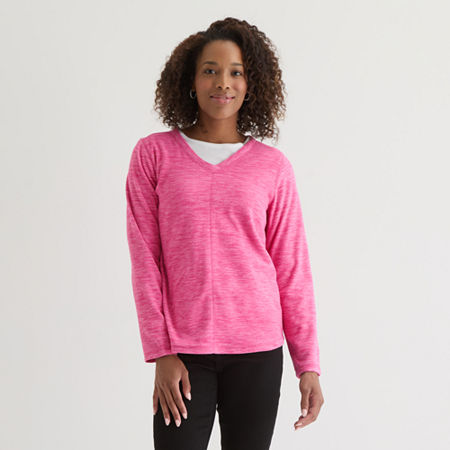Click here for St. Johns Bay Womens V Neck Polar Fleece Long Slee... prices