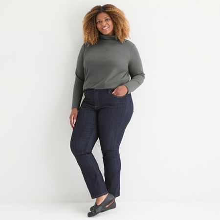 Click here for St. Johns Bay Womens Plus Long Sleeve Turtleneck... prices