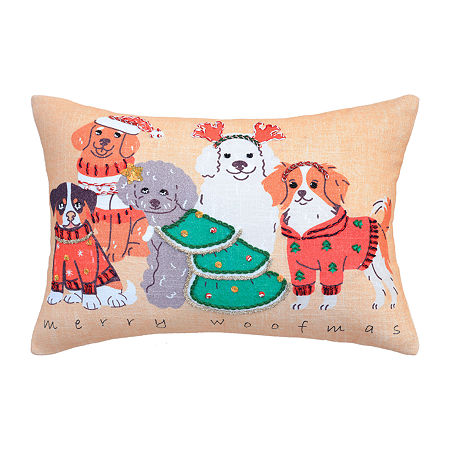 Click here for Vibhsa Vibhsa Christmas Merry Woofmas Pillow - 14X... prices