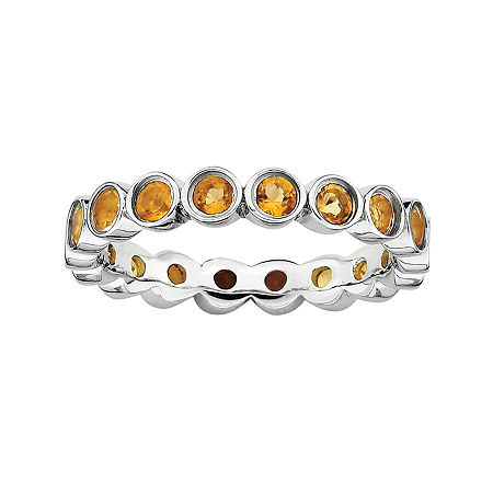 Click here for Personally Stackable Genuine Citrine Sterling Silv... prices