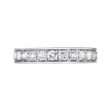 Click here for 1 CT.T.W. Natural Diamond 10K White Gold Wedding B... prices