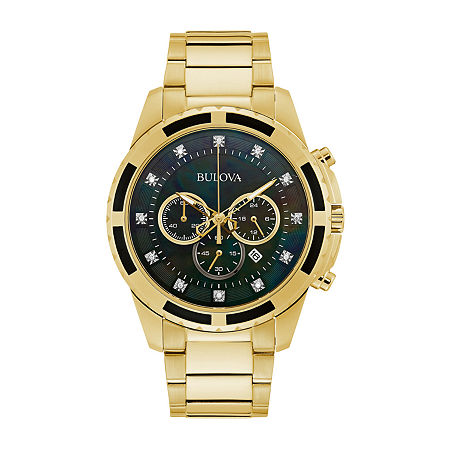 Click here for Bulova Mens Chronograph Diamond (1/20 ct. t.w.) Go... prices