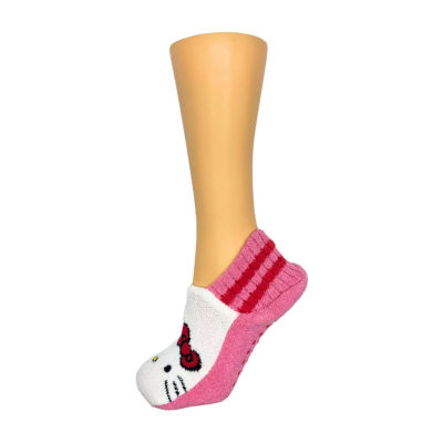 Womens 1 Pair Hello Kitty Slipper Socks, Color: Hello Kitty - JCPenney
