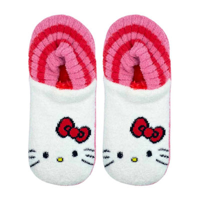 Womens 1 Pair Hello Kitty Slipper Socks, Color: Hello Kitty - JCPenney