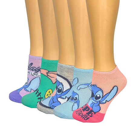 Click here for Womens Multi-Pack 5 Pair Lilo & Stitch Low Cut Soc... prices