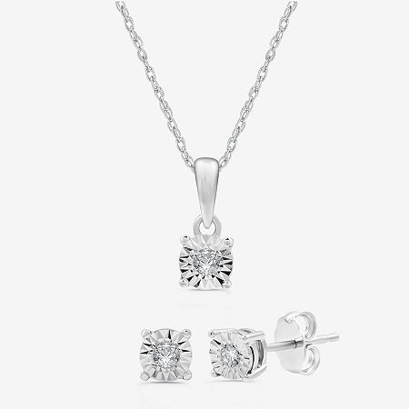 Click here for Womens 1/10 CT. T.W. Lab Grown White Diamond Sterl... prices