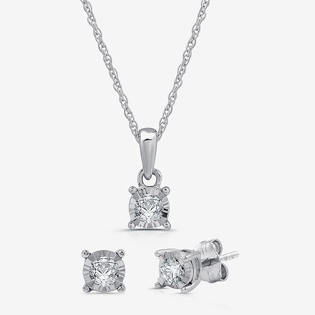 Click here for Womens 1/4 CT. T.W. Lab Grown White Diamond Sterli... prices