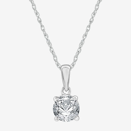 Click here for Womens 1 CT. Lab Grown White Diamond 10K Gold Roun... prices