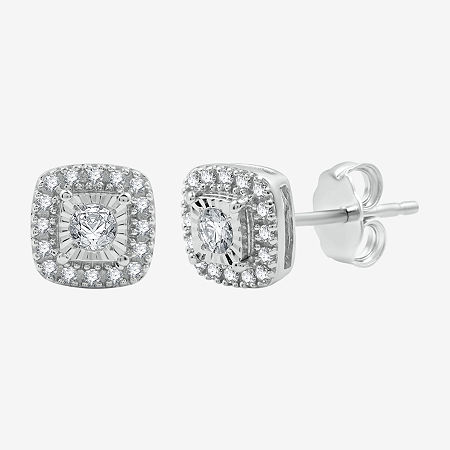 Click here for 1/4 CT. T.W. Lab Grown White Diamond Sterling Silv... prices