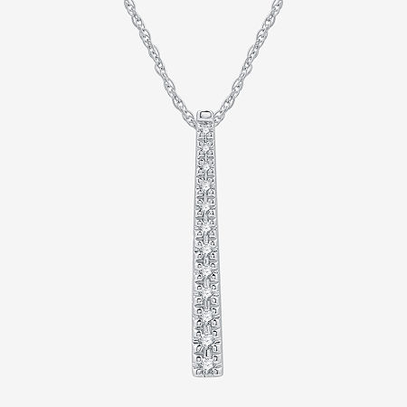 Click here for Womens 1/10 CT. T.W. Lab Grown White Diamond Sterl... prices