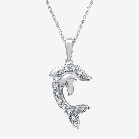 Click here for Dolphin Womens 1/10 CT. T.W. Lab Grown White Diamo... prices