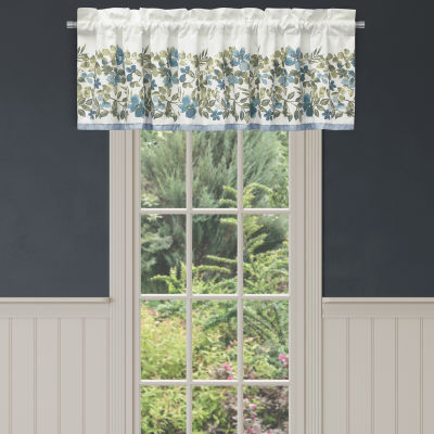 Queen Street Elwood Rod Pocket Valance, Color: Blue - JCPenney