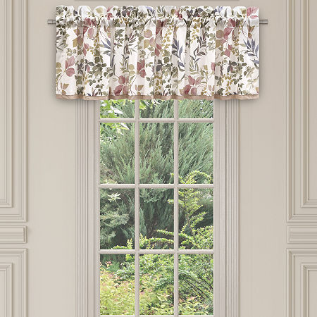 Royal Court Rosewood Window Straight Valance  17 x 72 - Rose