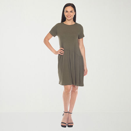 Click here for White Mark Womens Short Sleeve Swing Dresses  X-la... prices
