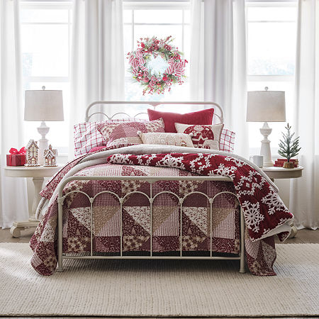 Click here for North Pole Trading Co. Holiday Holly Patchwork Qui... prices