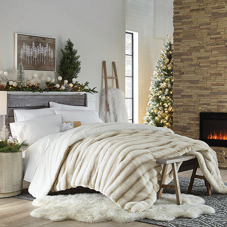 Click here for North Pole Trading Co. Faux Fur Comforter  One Siz... prices