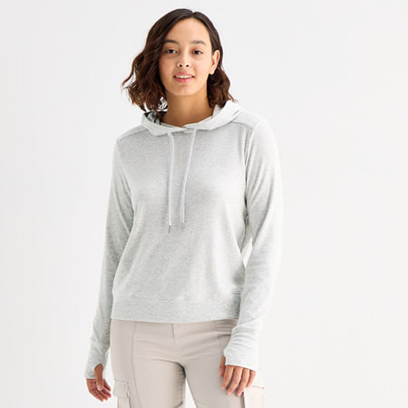 Click here for Stylus Womens Long Sleeve Hoodie  X-large  Gray prices