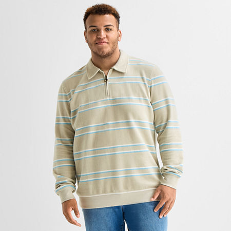 Click here for mutual weave Mens Long Sleeve Big and Tall Quarter... prices
