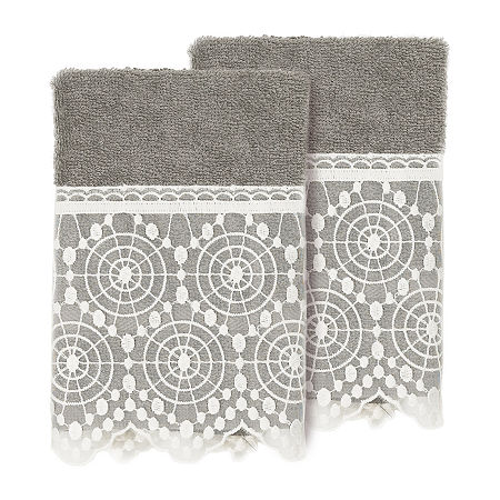 Click here for Linum Home Textiles Arian 2-pc. Embellished Washcl... prices
