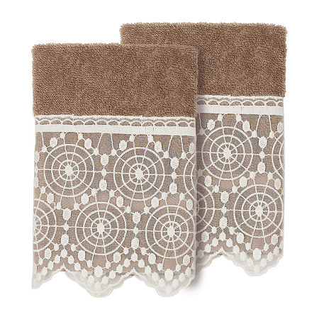 Click here for Linum Home Textiles Arian 2-pc. Embellished Washcl... prices