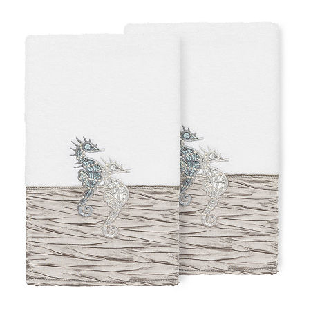 Click here for Linum Home Textiles Sofia 2-pc. Embellished Hand T... prices