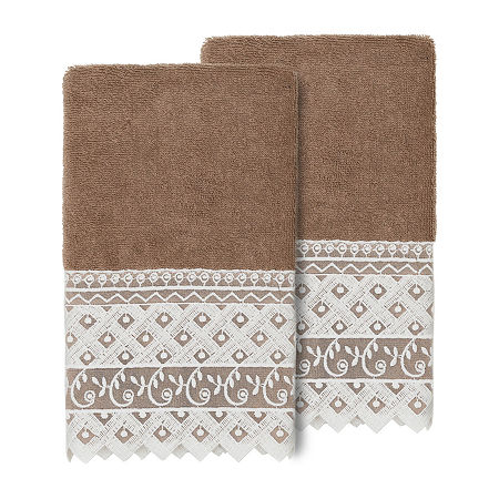 Click here for Linum Home Textiles Aiden 2-pc. Embellished Hand T... prices