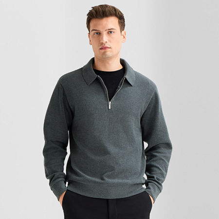 Click here for Stylus Mens Regular Fit Long Sleeve Waffle Polo Sh... prices