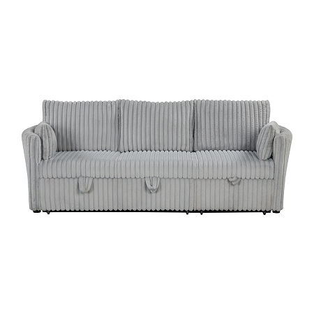 Click here for Furniture of America Bond Curved Slope-Arm Sofa  O... prices