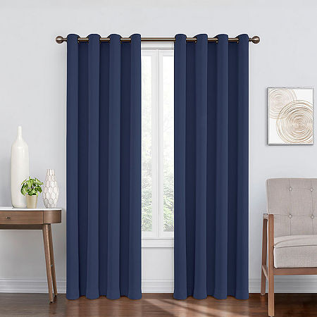 Click here for Eclipse Round And Round Pattern Grommet Top Blacko... prices
